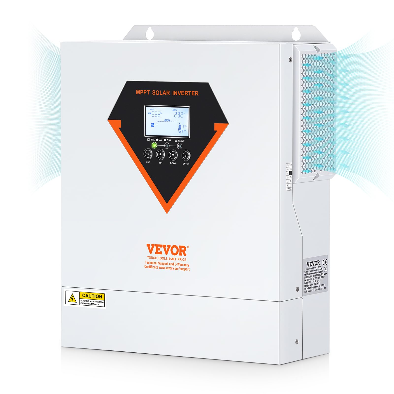 VEVOR Hybrid Inverter 3500W Solar Inverter Recensie: Beste Keuze ...